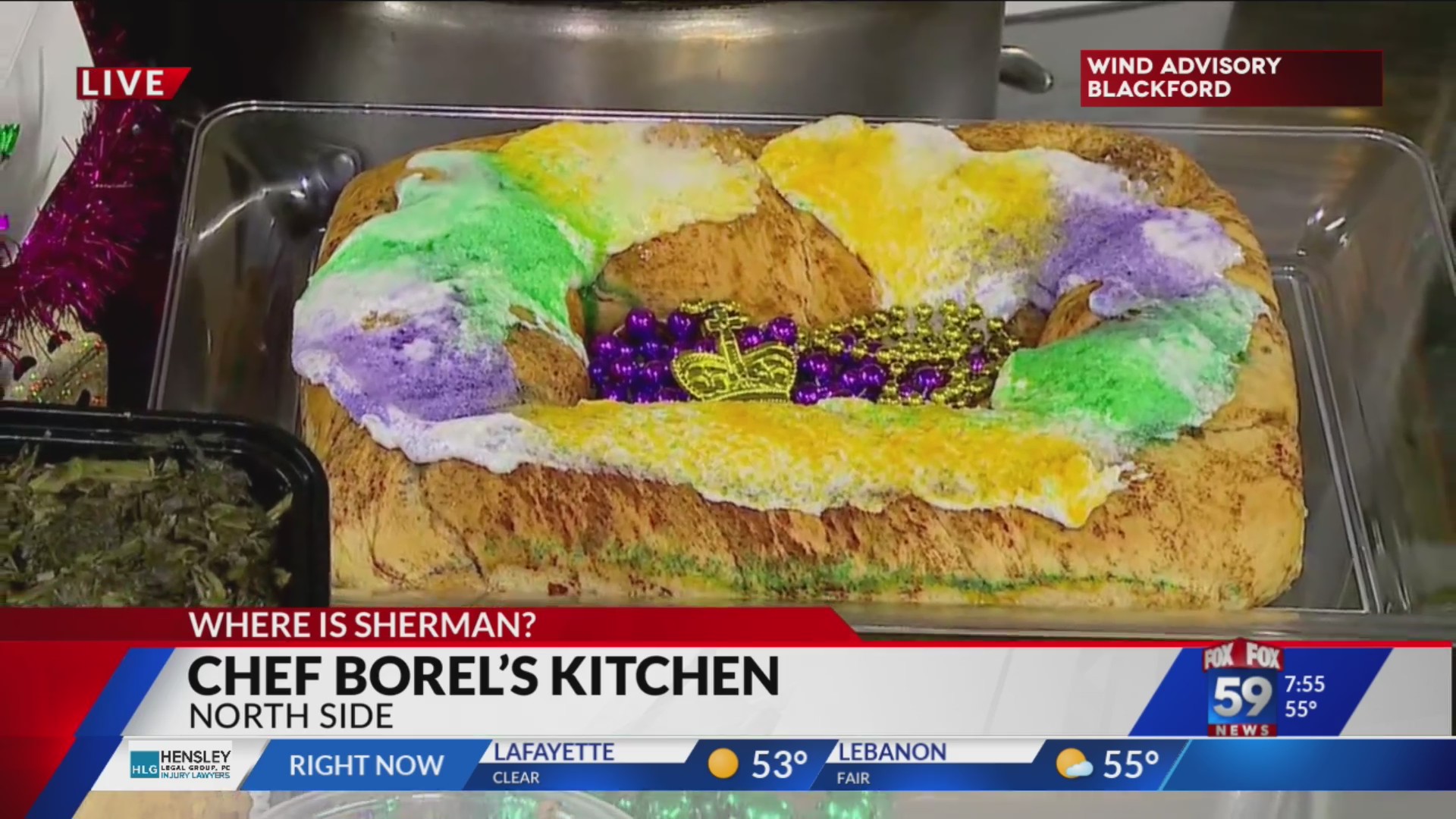 Where is Sherman? Chef Borel’s Kitchen – Fox 59