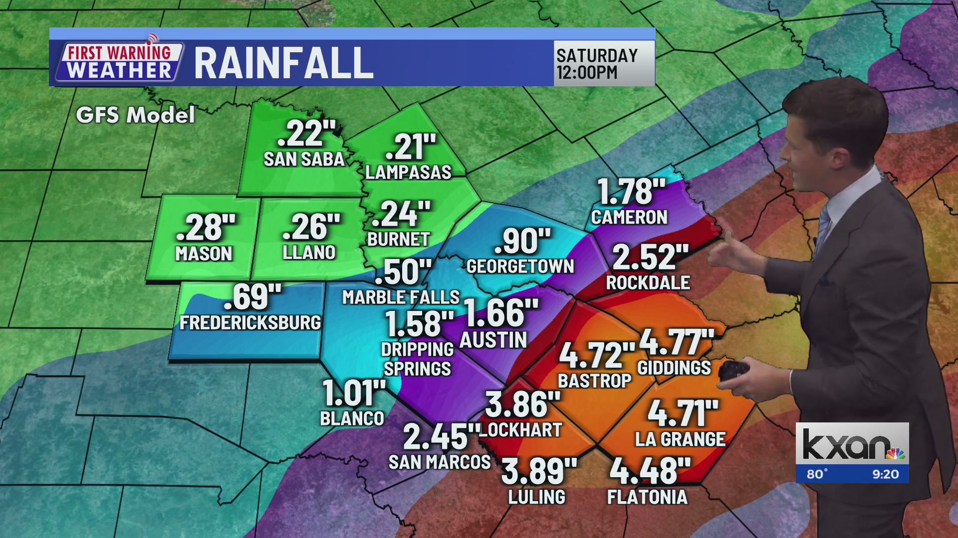 Monday overnight First Warning Forecast – KXAN Austin