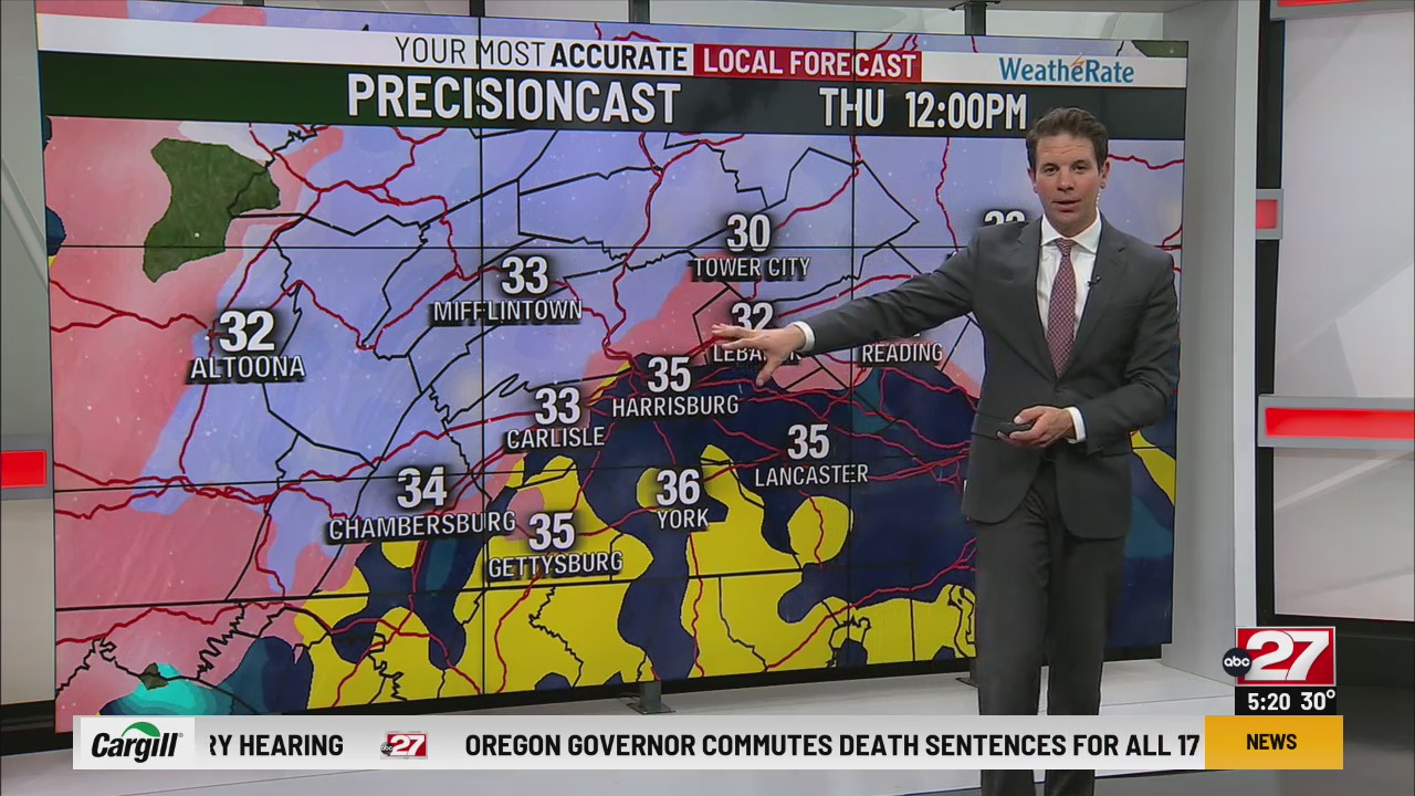 Eric’s Wednesday evening forecast update – ABC27