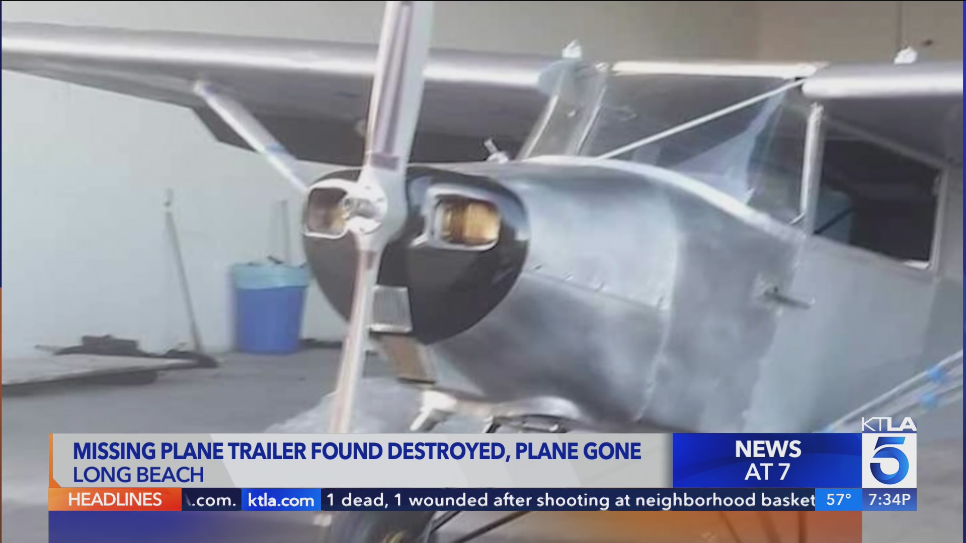 Missing plane trailer found destroyed, plane gone – KTLA