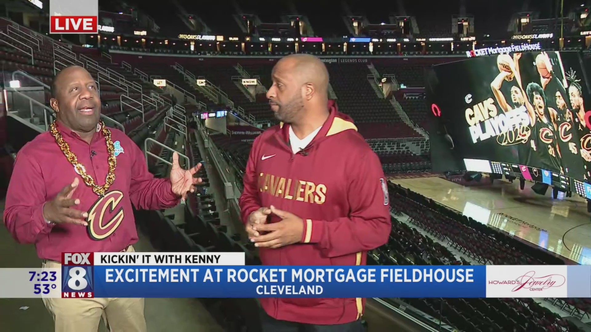 Crumpton & Crump have early morning pep rally for Cavs playoffs – Fox 8 ...