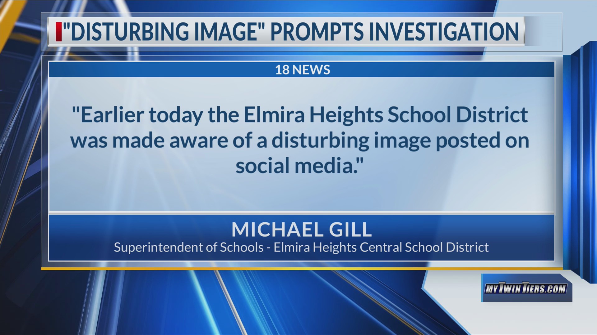 Investigation into “disturbing image” at Elmira Heights Central School ...