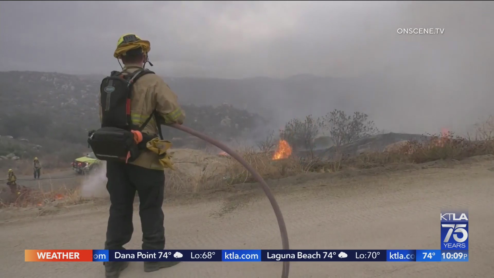 Kay helps firefighting efforts near Hemet – KTLA