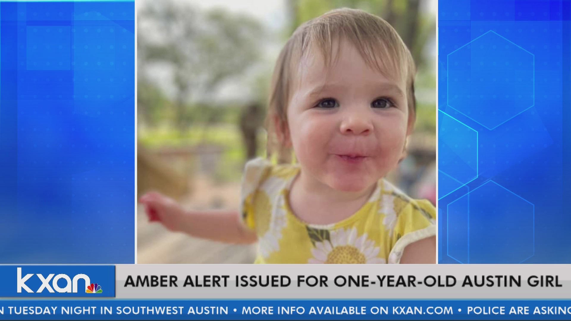 Amber Alert issued for missing one-year-old Austin girl – KXAN Austin