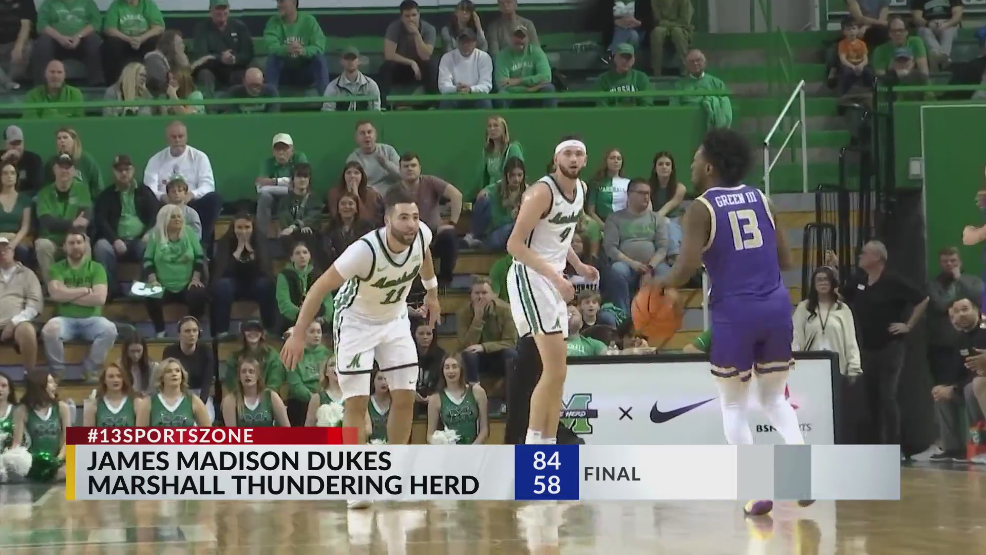 James Madison hands Marshall an 84-58 loss – WOWK 13 News