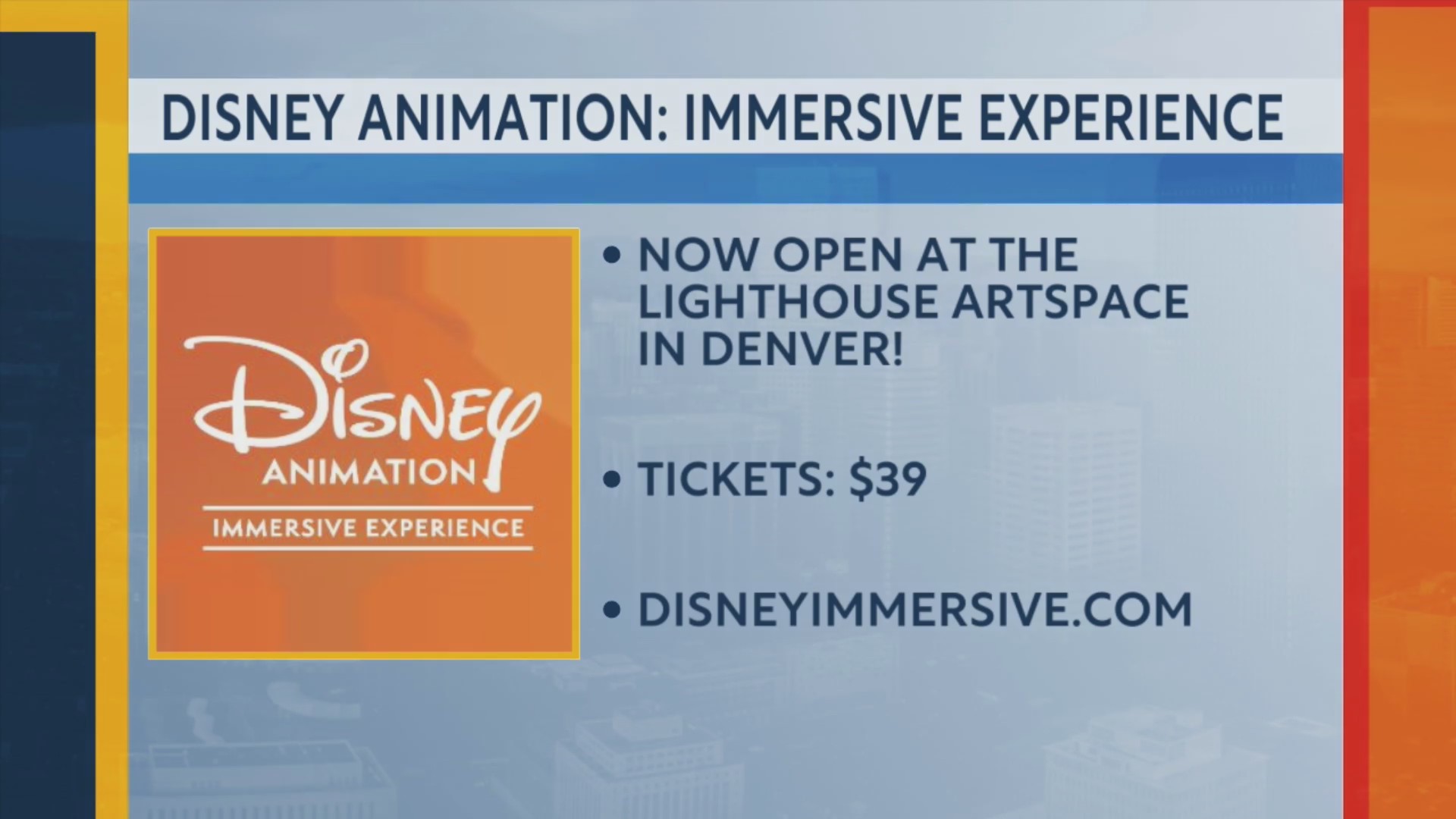 Disney Animation: Immersive Experience in Denver – FOX31 Denver