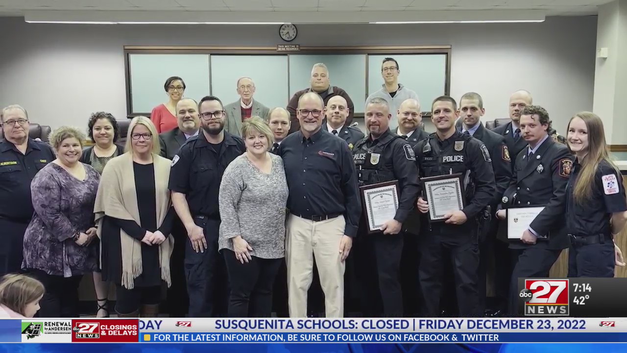 Recognition and thanks after people came to save a man’s life ...