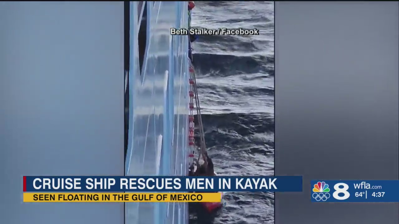 Carnival cruise ship save 2 men after boat sinks in Gulf of Mexico – WFLA