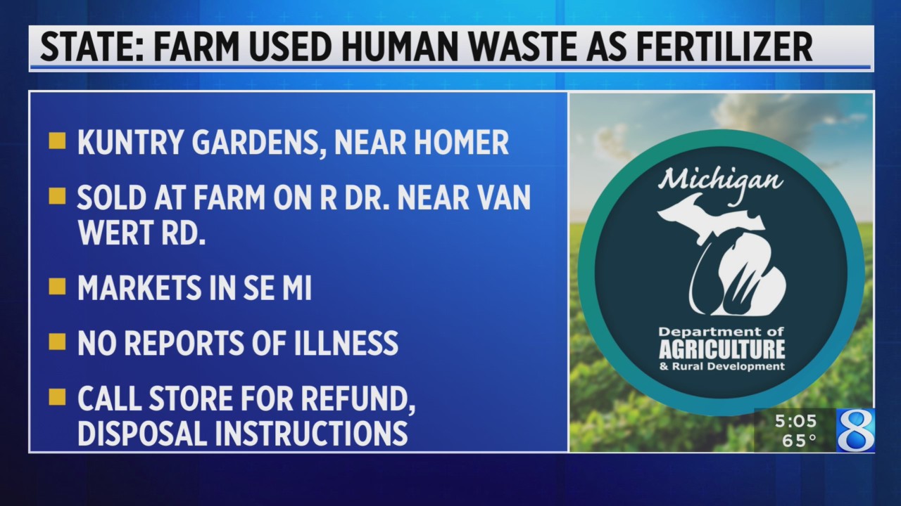 State: Farm near Homer grew produce using human waste – WOODTV.com