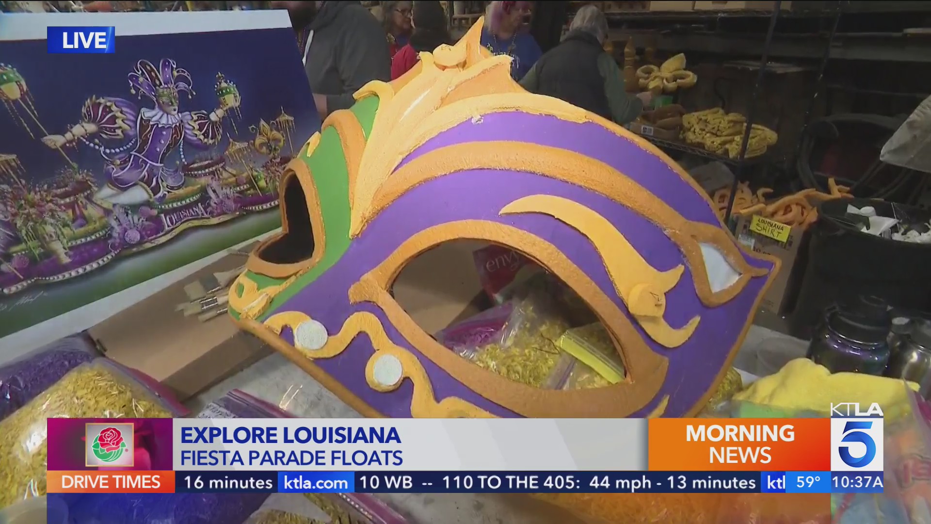Rose Parade Float Preparation: Fiesta Parade Floats Explore Louisiana ...