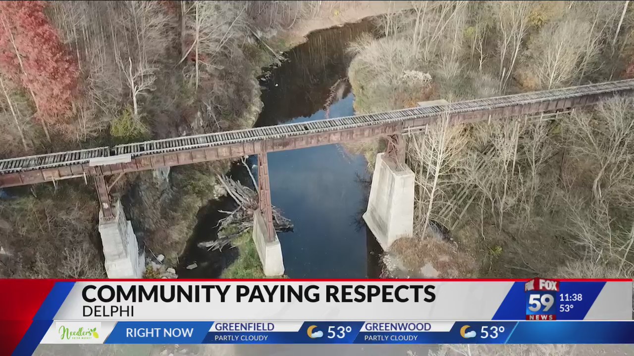 ‘It’s chilling’: Mourners pay respects at Monon High Bridge after ...