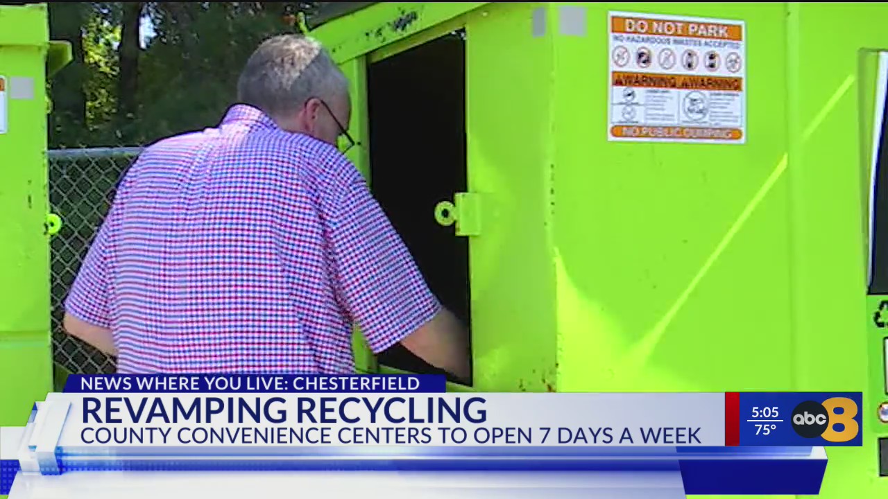 Chesterfield to re-open seven-day recycling at convenience centers ...