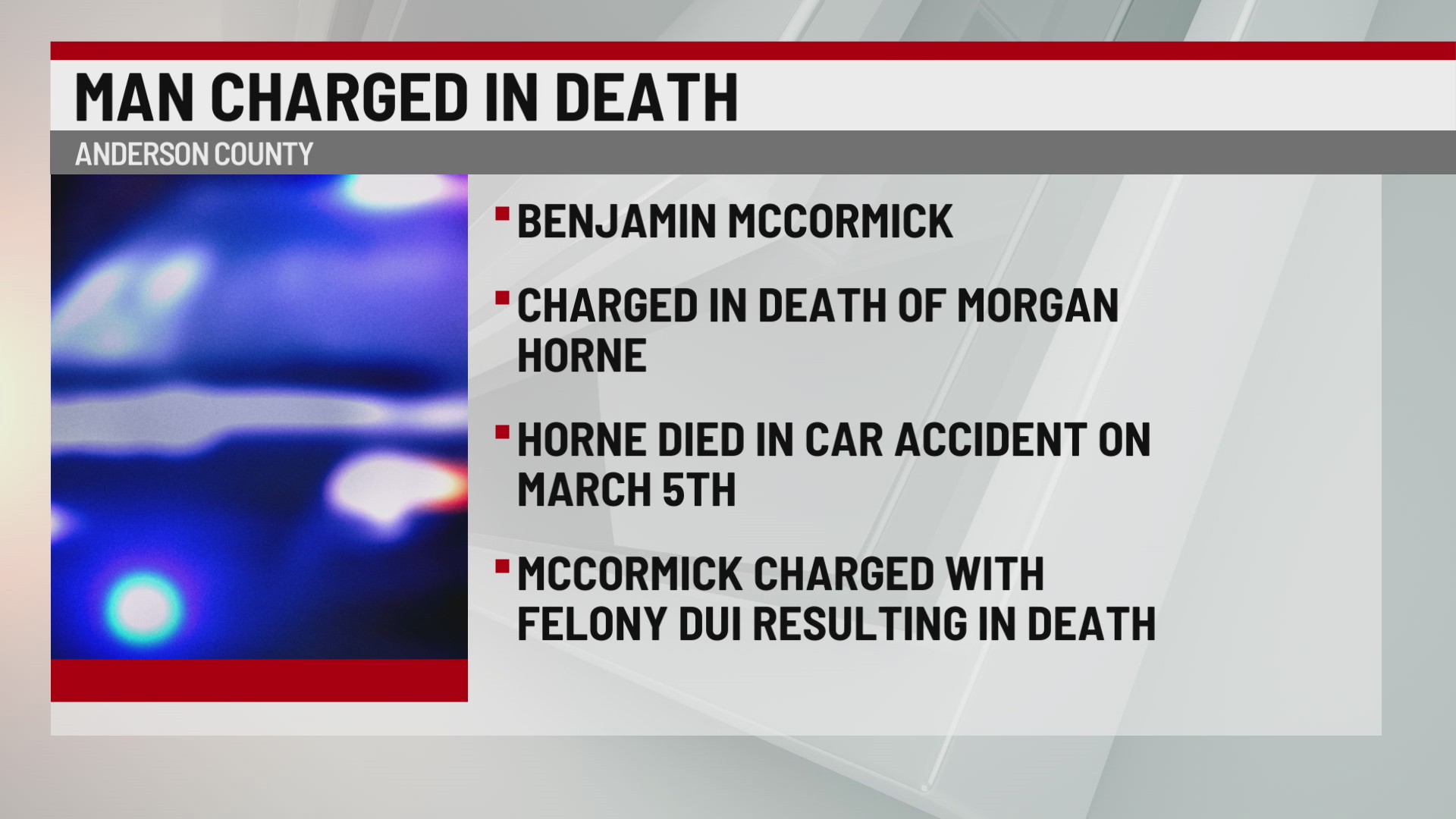 Man charged in deadly DUI crash in Anderson Co. – WSPA 7NEWS