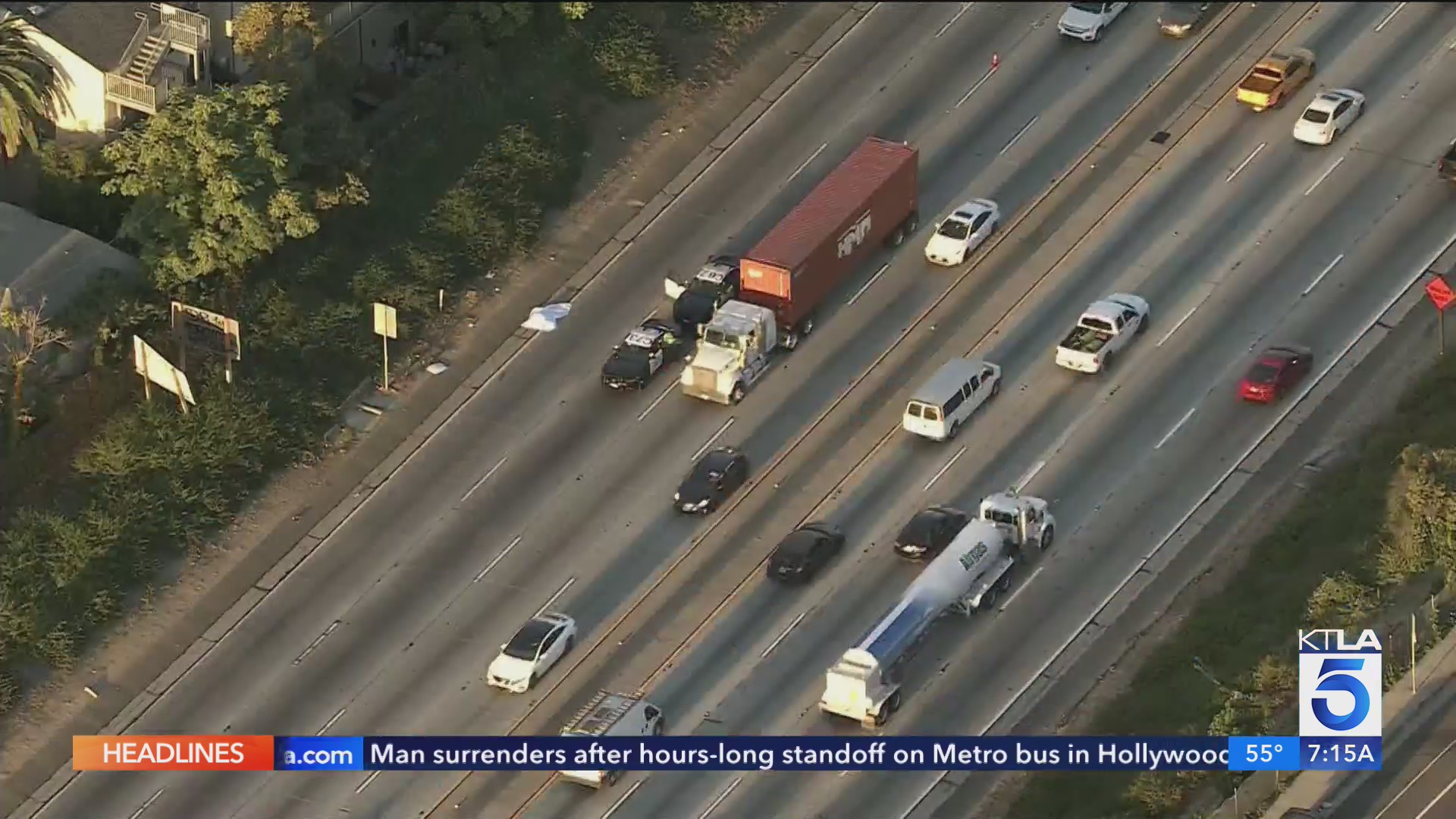 Another pedestrian hit, killed on the 101 Freeway in Los Angeles – KTLA