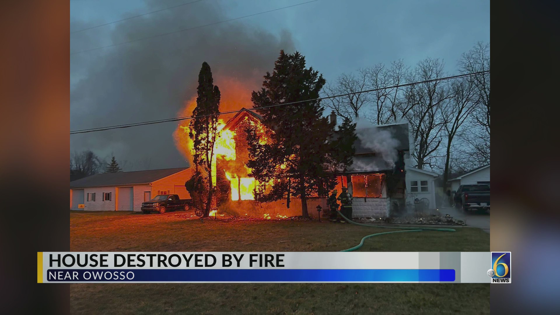 House destroyed by fire near Owosso – WLNS 6 News