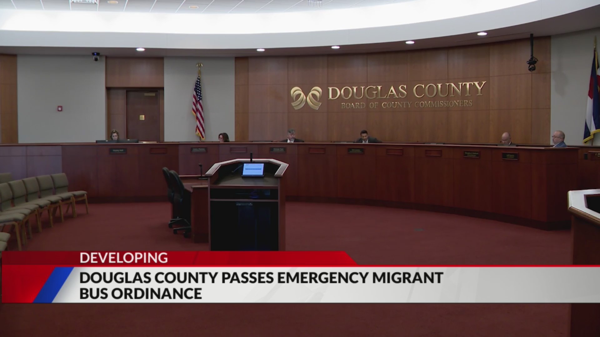 Douglas County prohibiting unscheduled stops from buses with migrants ...