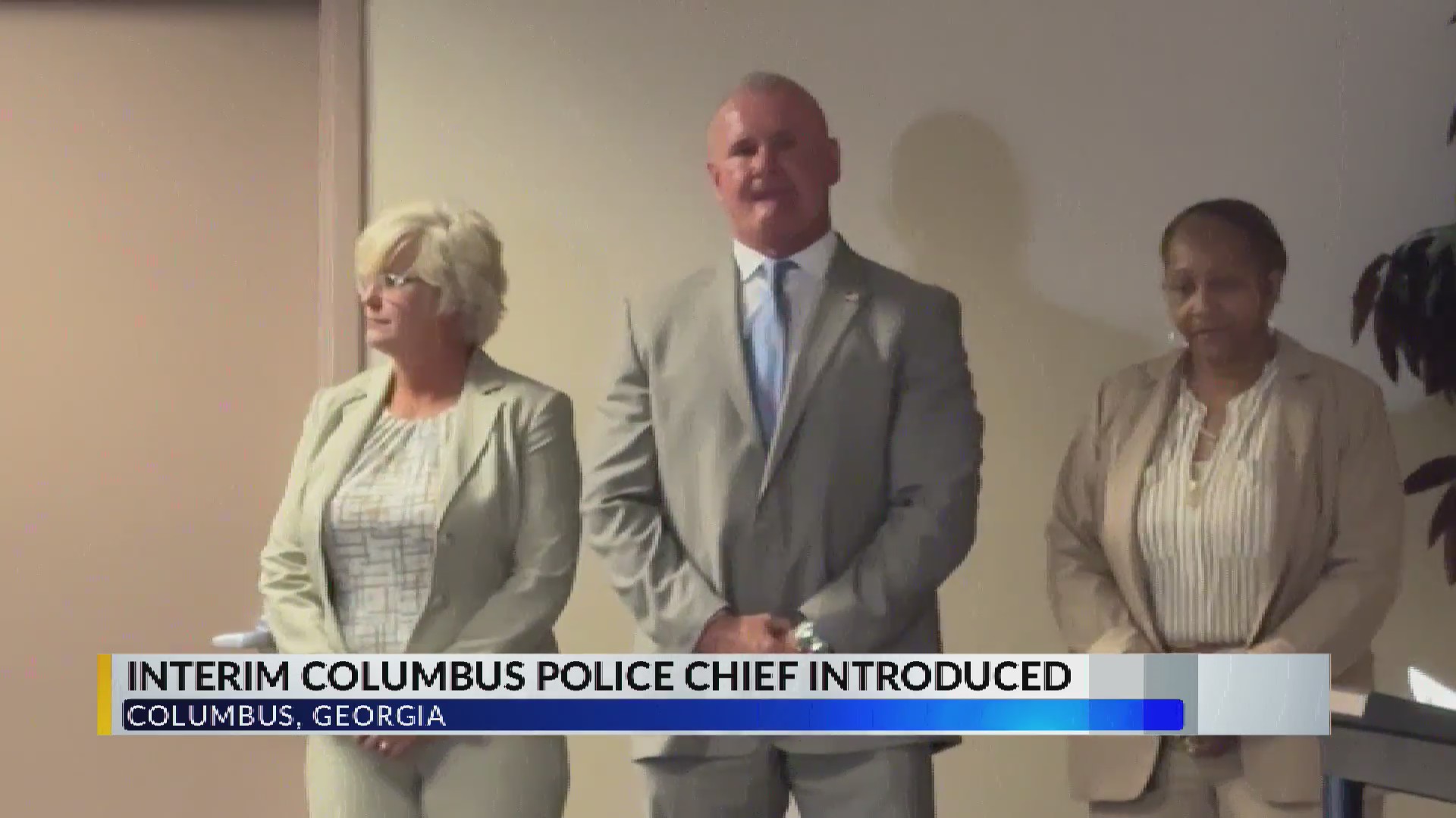 Interim Columbus Police Chief Stoney Mathis introduced in news ...