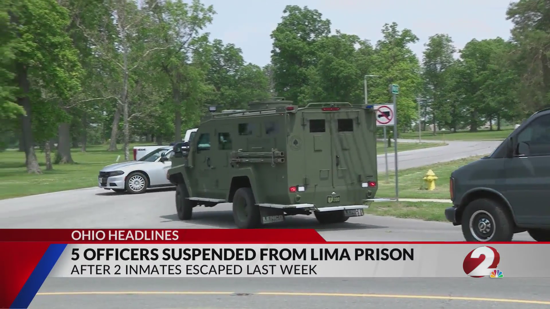5 Ohio prison officers suspended after inmates escape by hiding in ...