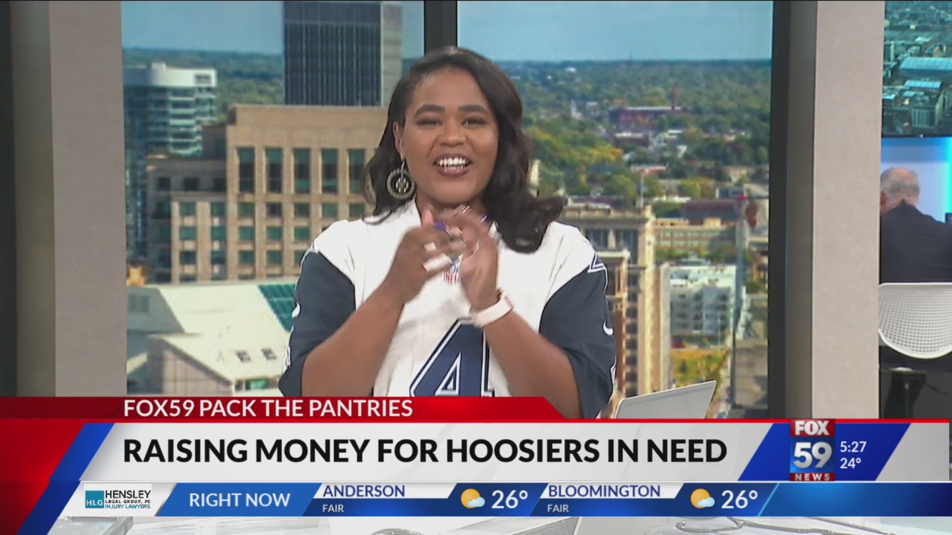 Pack the Pantries: FOX59 anchor Alia Blackburn does a cheer for the ...