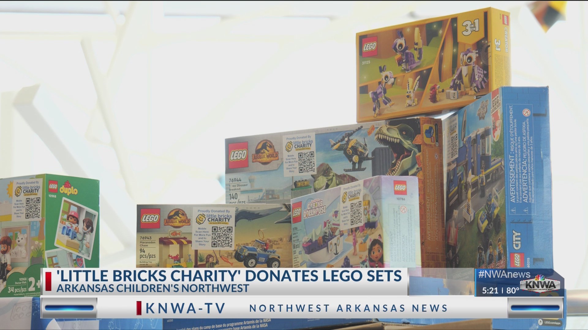 ‘Little Bricks Charity’ donates Lego sets to Arkansas Children’s ...