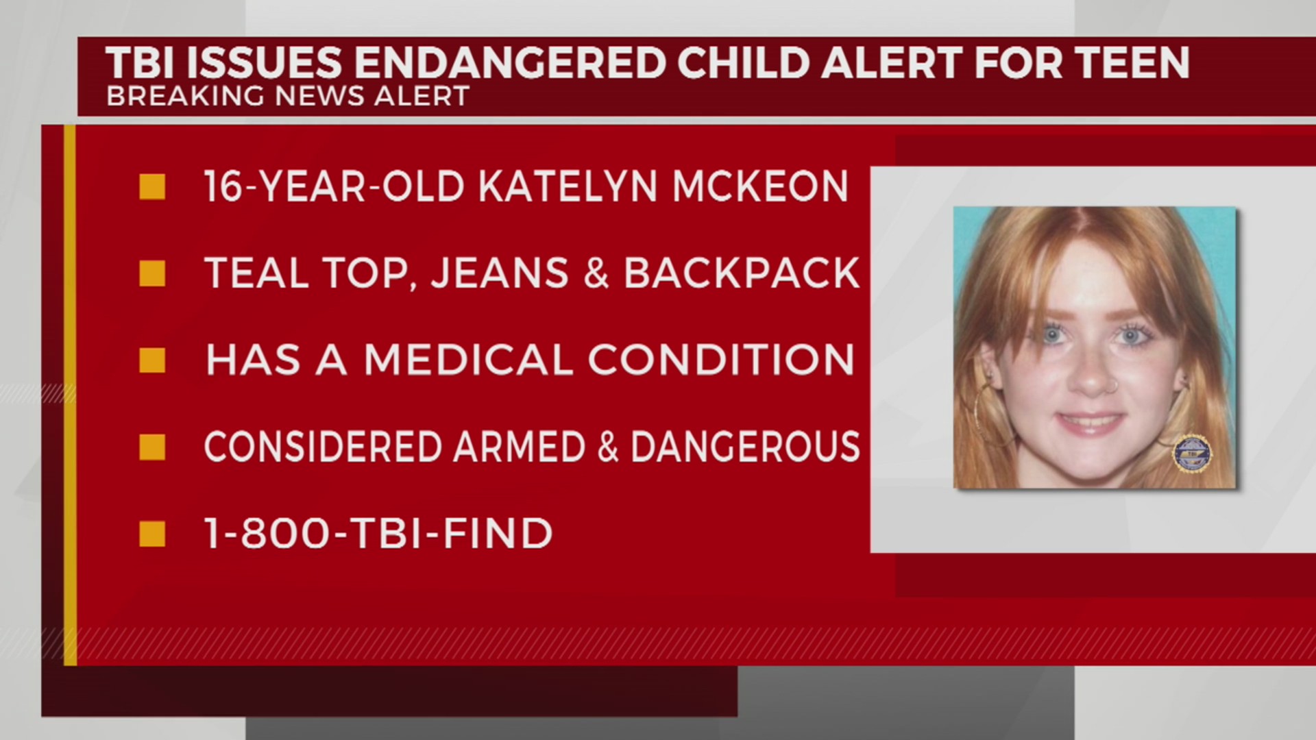 TBI issues Endangered Child Alert for ‘armed and dangerous’ Cheatham ...