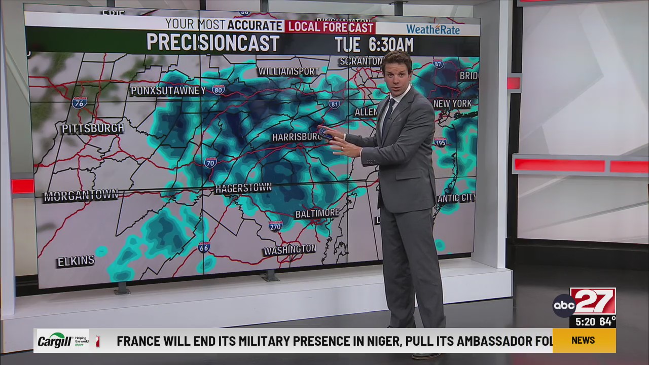 Eric’s Monday PM forecast – PAhomepage.com