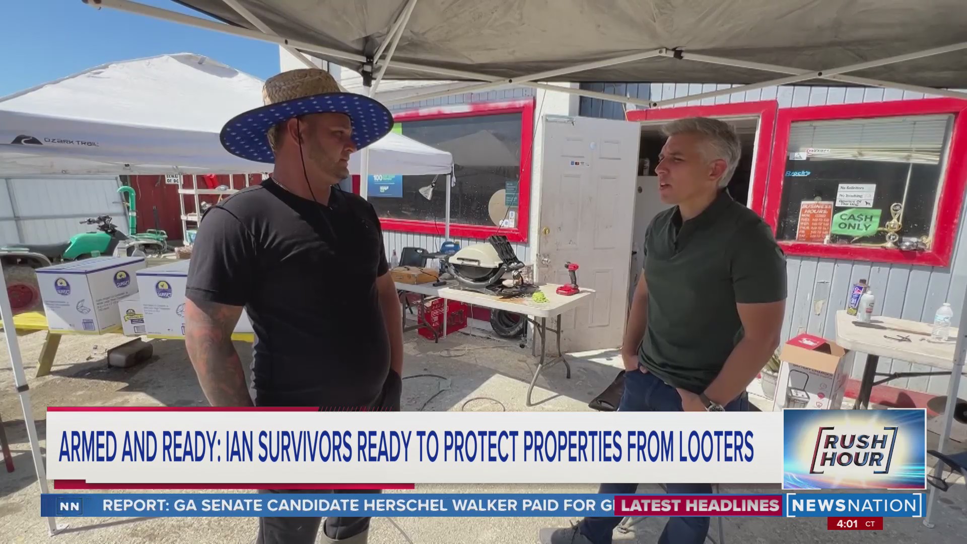 Armed and ready: Ian survivors to protect properties Rush Hour – NewsNation