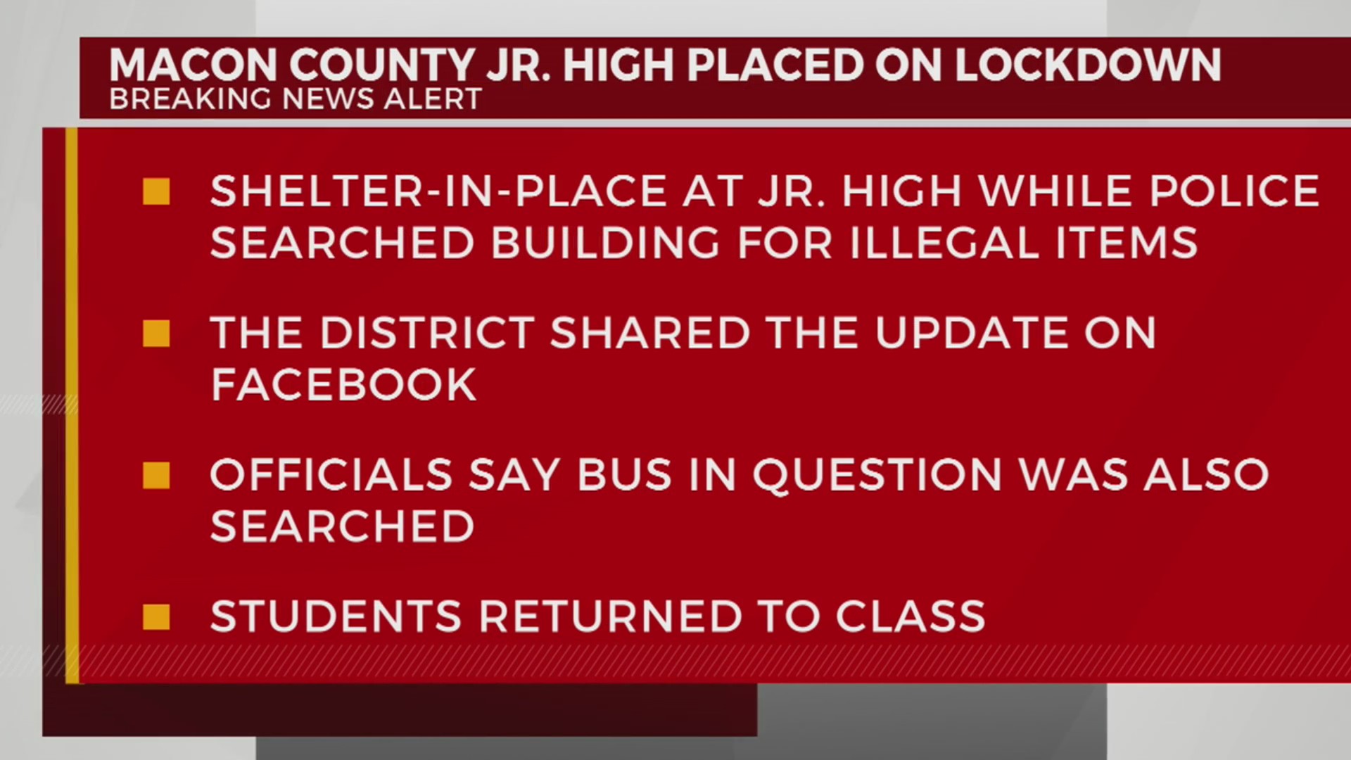 Lockdown lifted at Macon County Jr. High – WKRN News 2