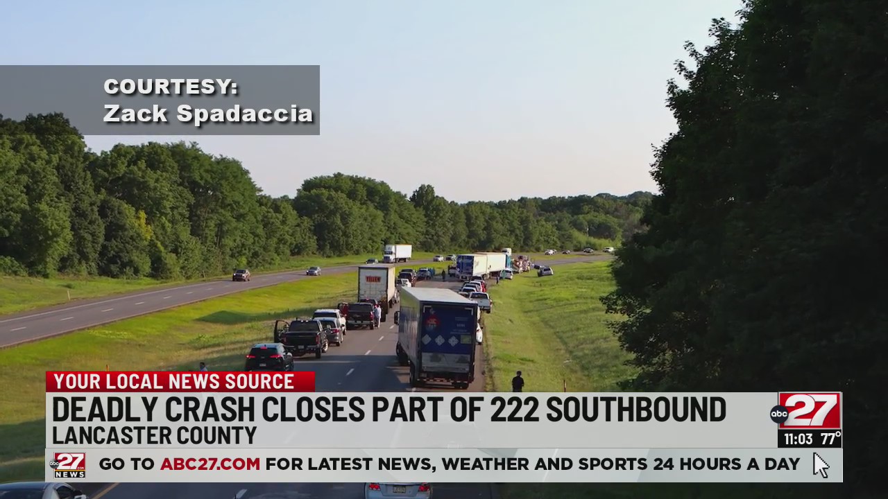 Multi-vehicle fatal crash on US 222 southbound – ABC27