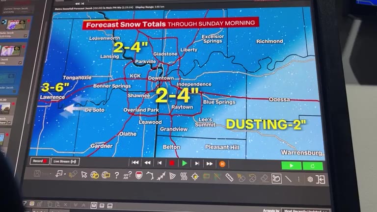 FOX4 Weather update with snow falling on Saturday, November 25, 2023 ...