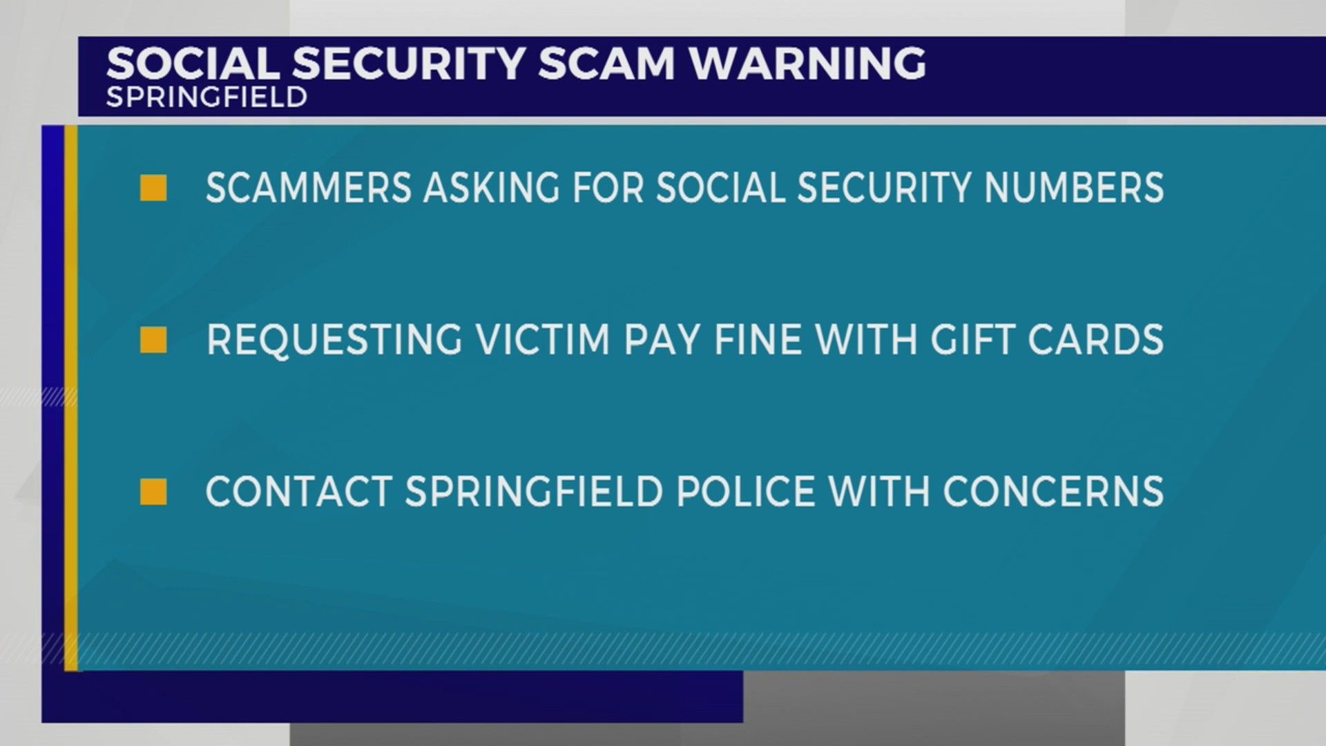 Warning about Social Security scam in Springfield – WKRN News 2