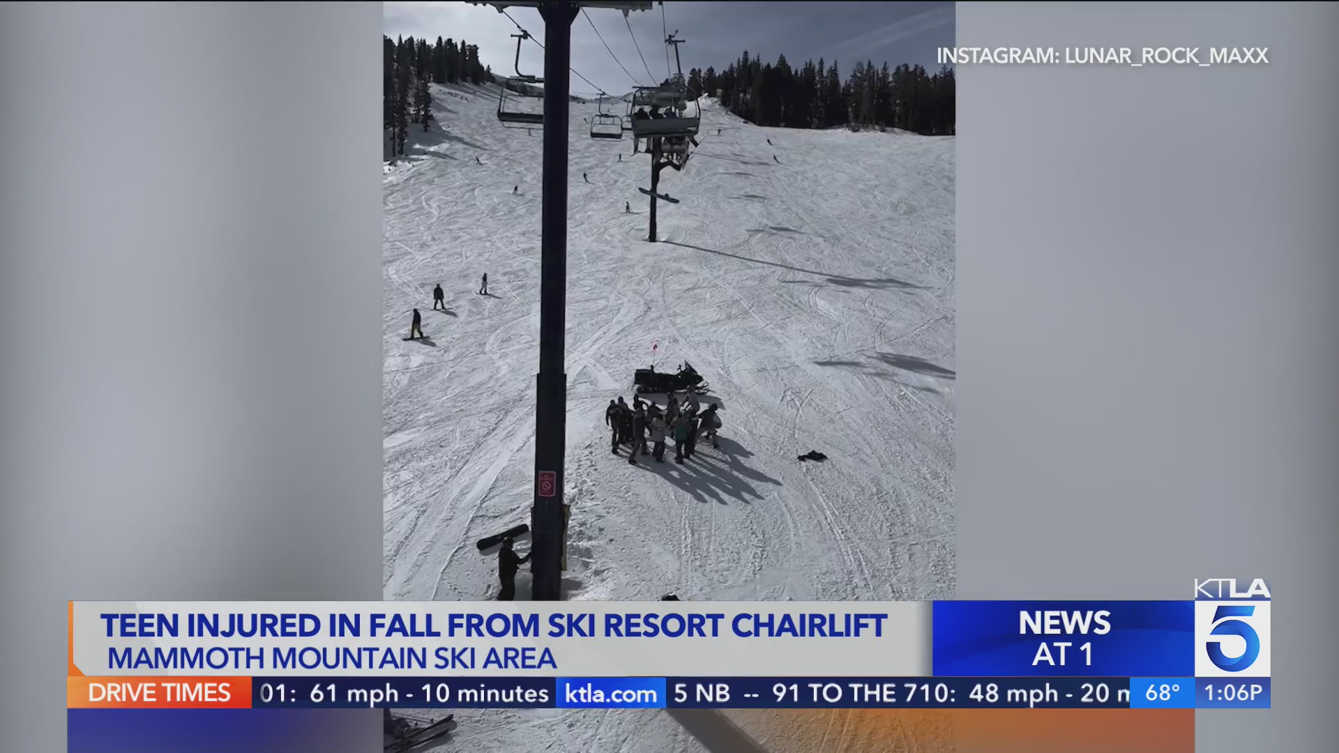 Teen’s fall from ski lift caught on camera in California – KTLA