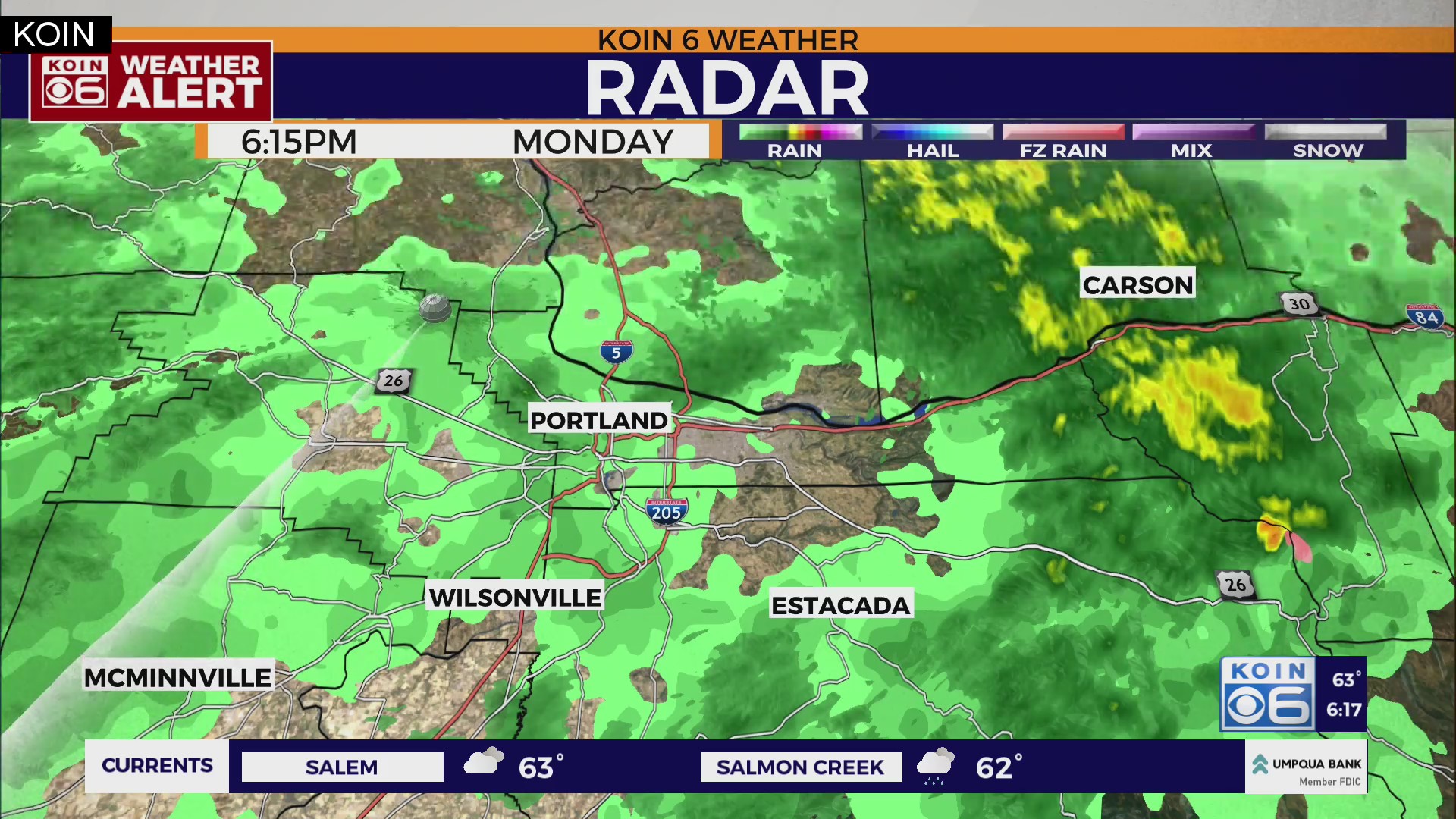 Weather forecast: Heavy rain moving through Portland tonight through ...