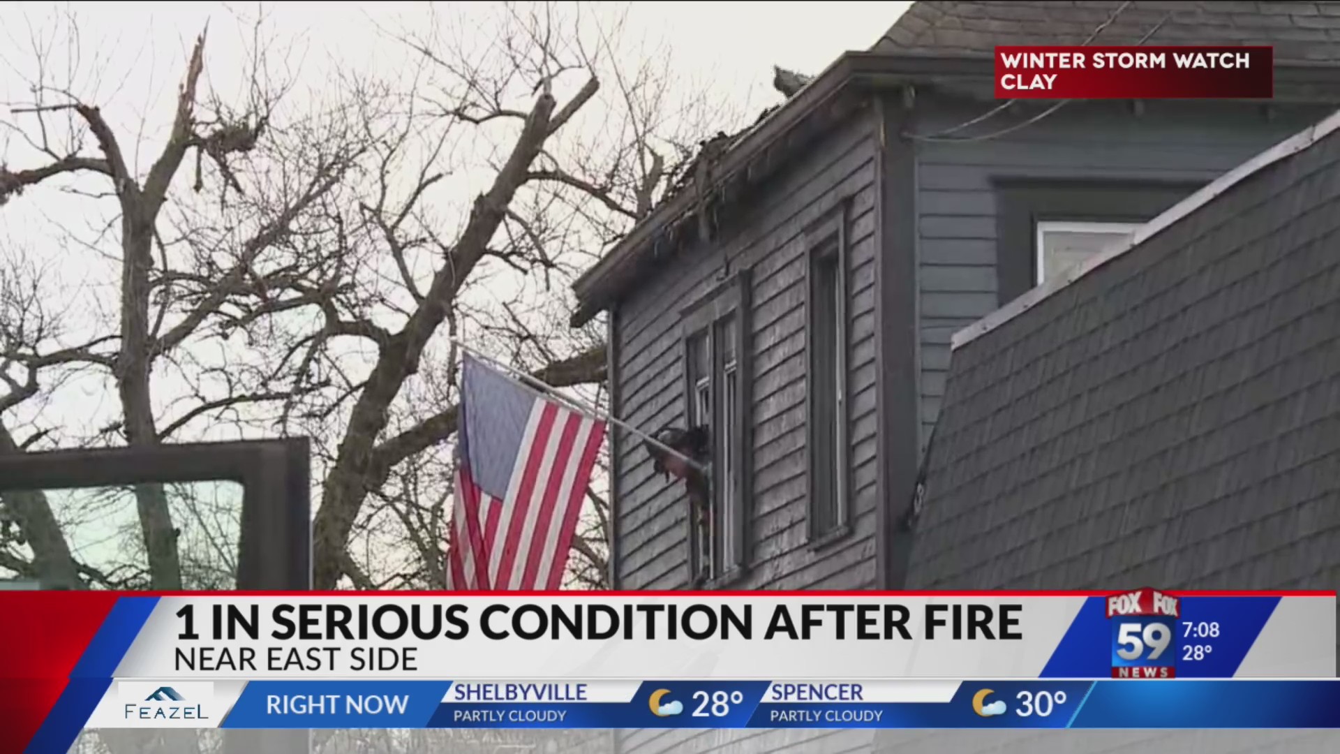 Fire on Indy’s near east side leaves 1 wounded – Fox 59