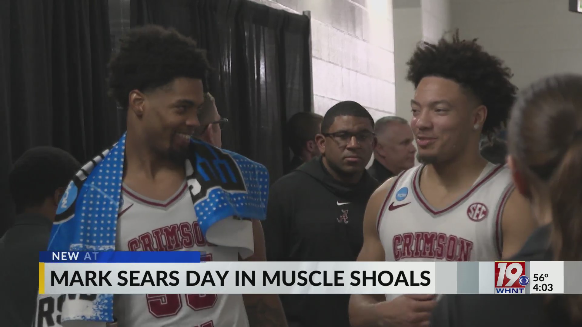 Muscle Shoals Celebrating Mark Sears Making Final Four with Tide ...