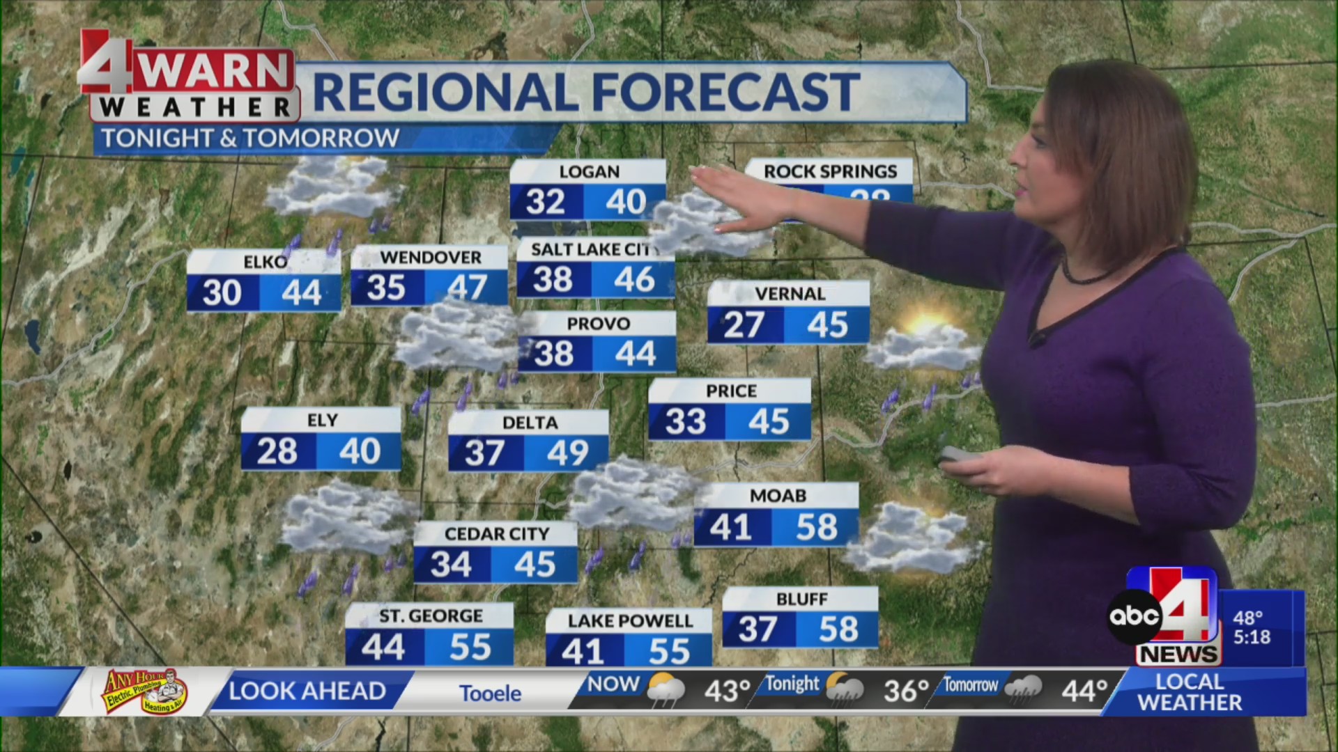Wet weather moving into the south – ABC4 Utah