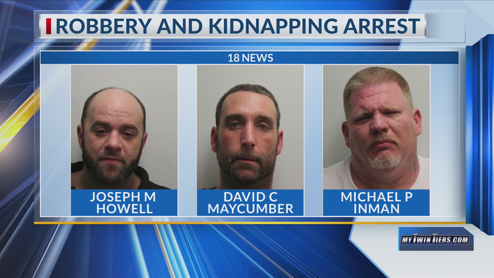 3 Newfield men arrested on kidnapping charges – WETM – MyTwinTiers.com