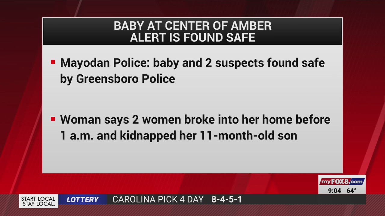 Baby at center of AMBER Alert found safe, suspects in custody ...