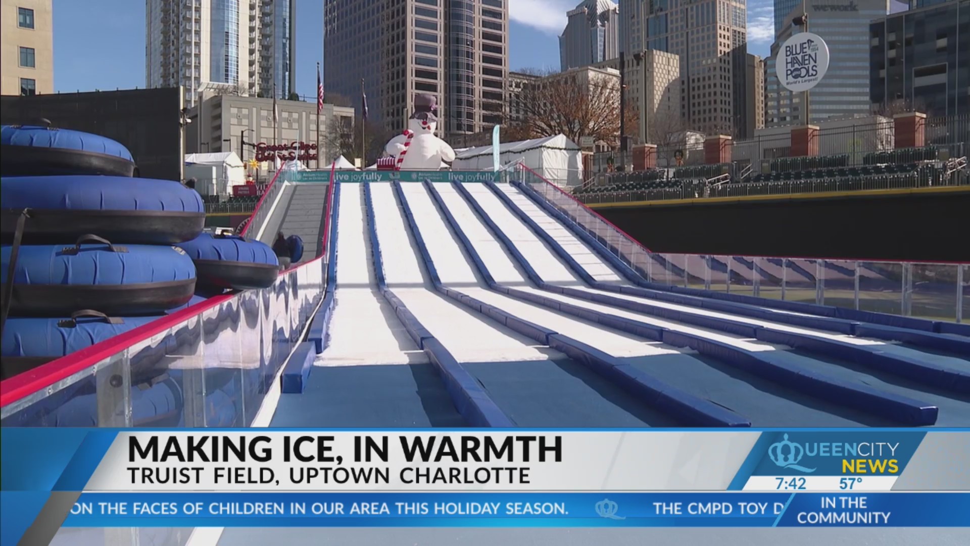 Truist Field in Charlotte transformed into winter wonderland – Queen ...