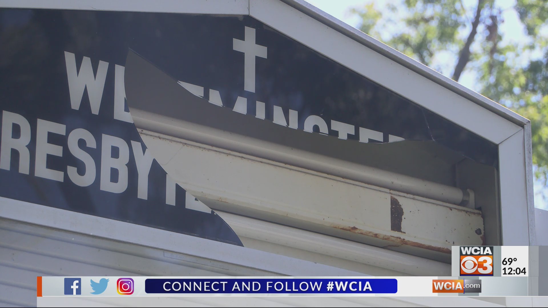 Church sign vandalized in Champaign – WCIA.com