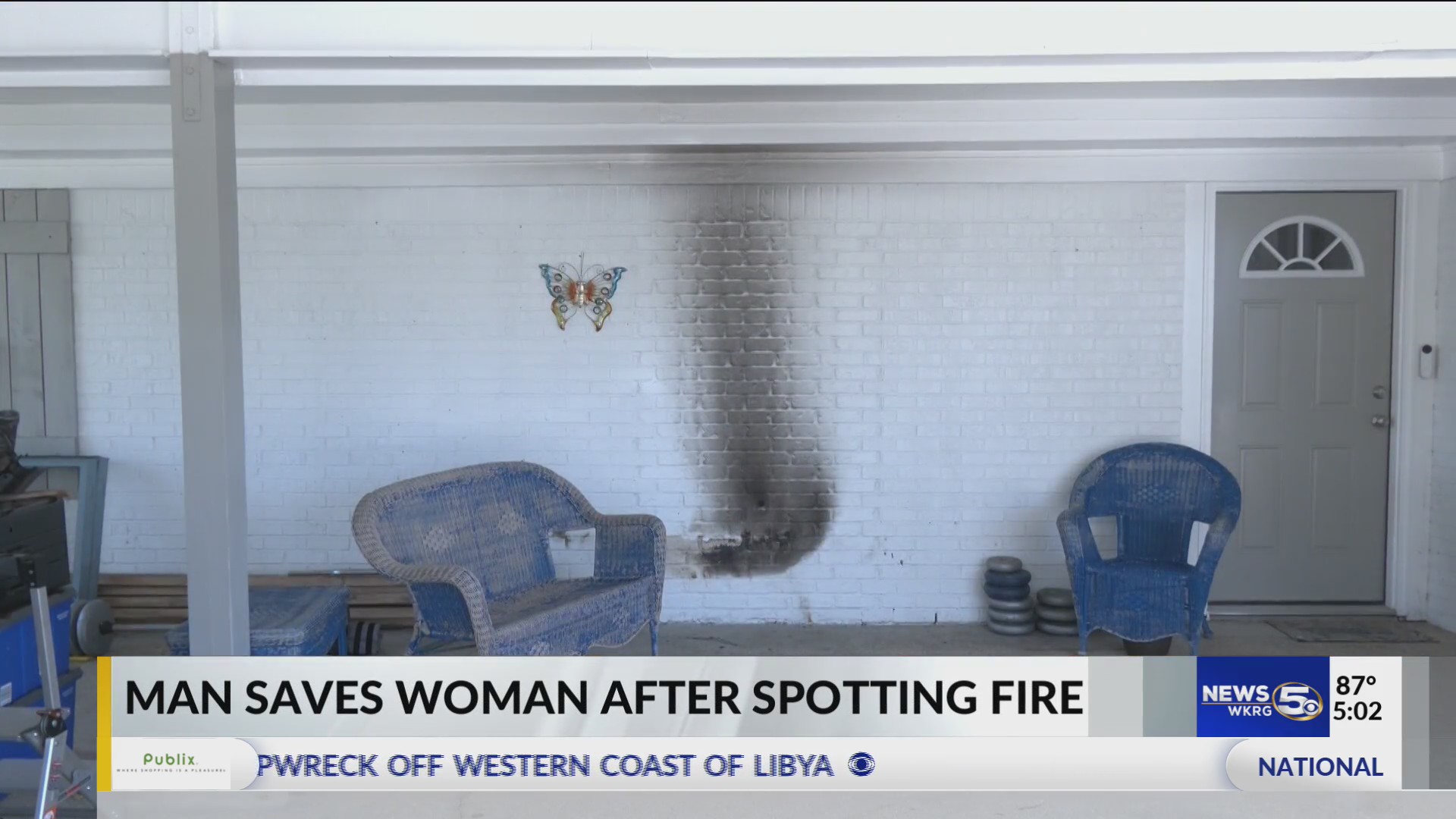 Woman credits man for saving her life after spotting porch fire – WKRG ...