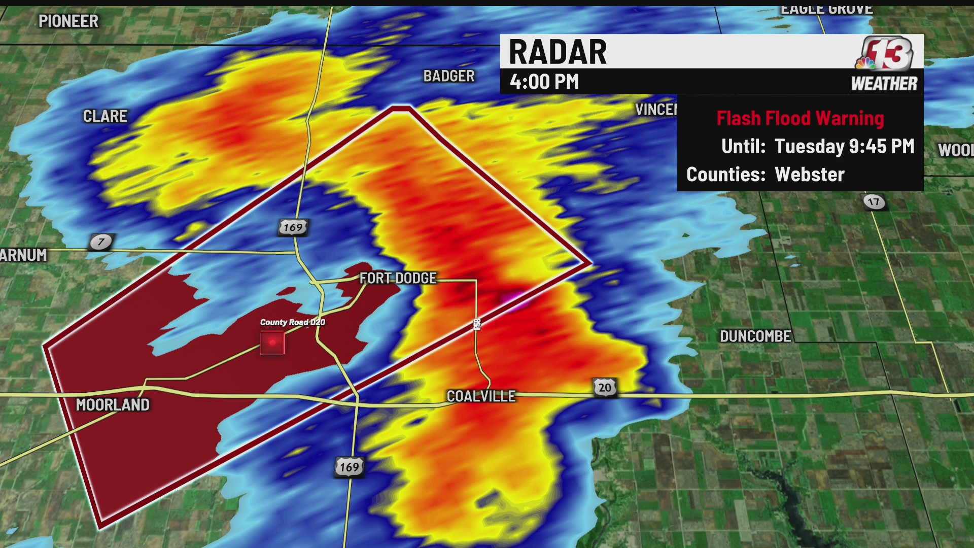 Flooding reported in Fort Dodge as storm stalls overhead – who13.com