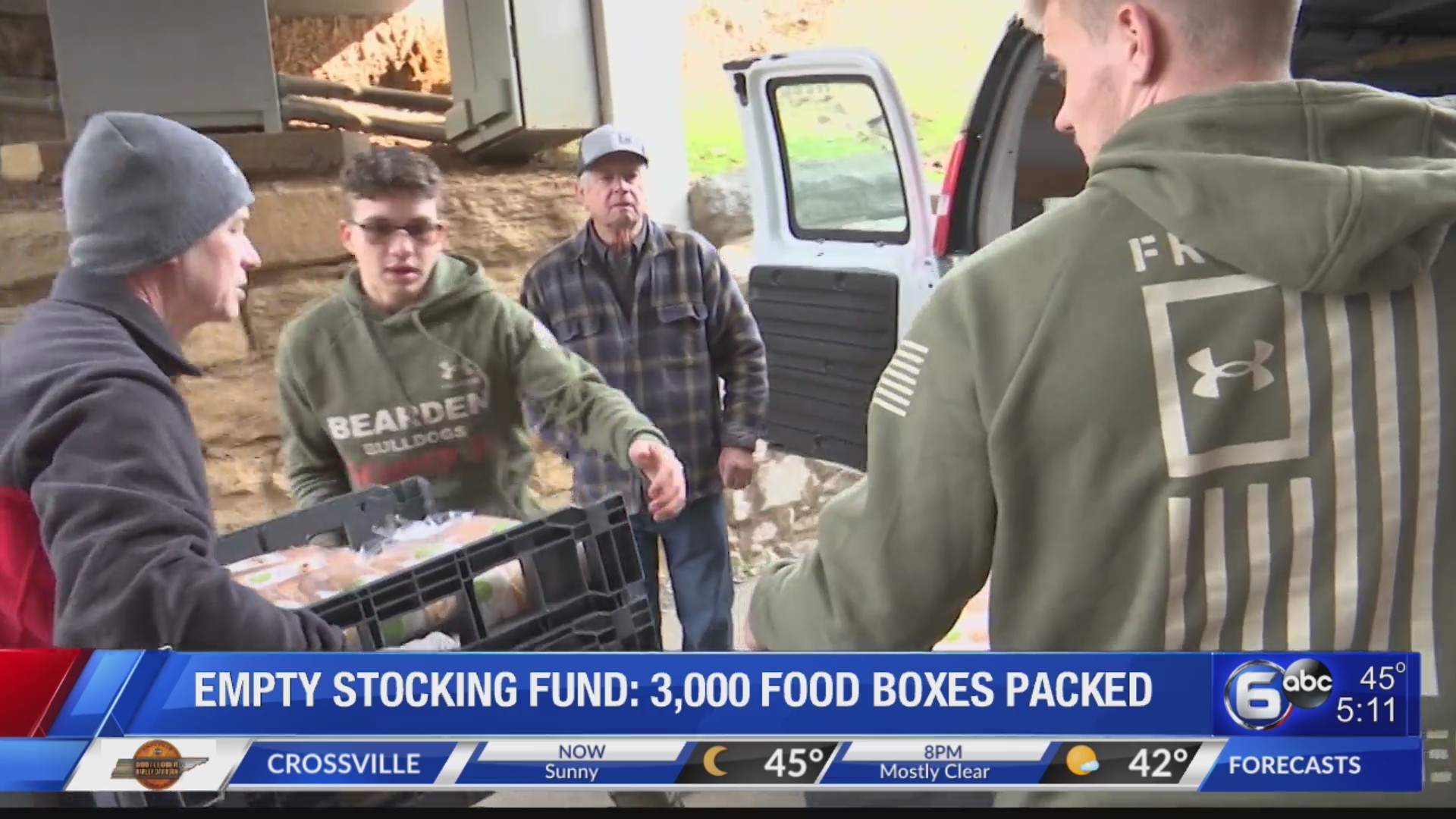 Empty Stocking Fund: 3,000 food boxes packed – WATE 6 On Your Side