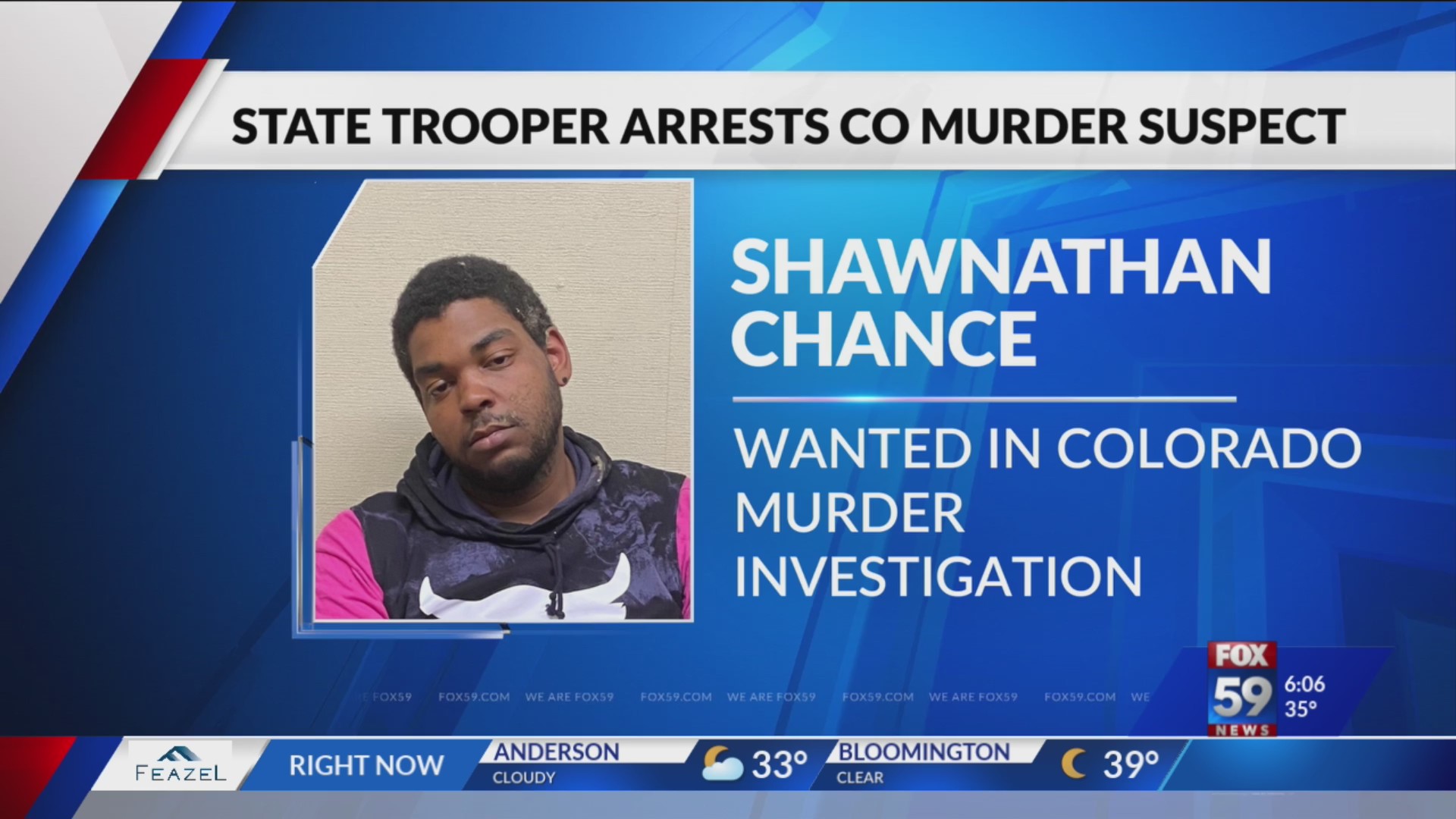 Colorado murder suspect busted in Indiana – Fox 59