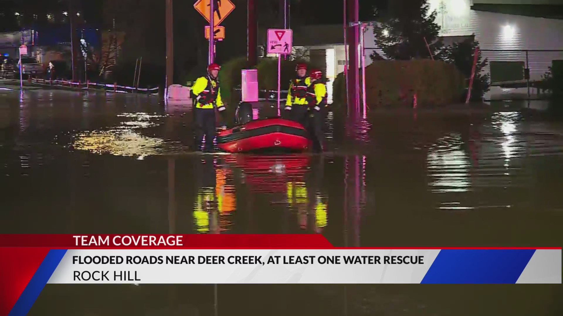 Water rescue in Deer Creek flash flood on Manchester Road – FOX 2