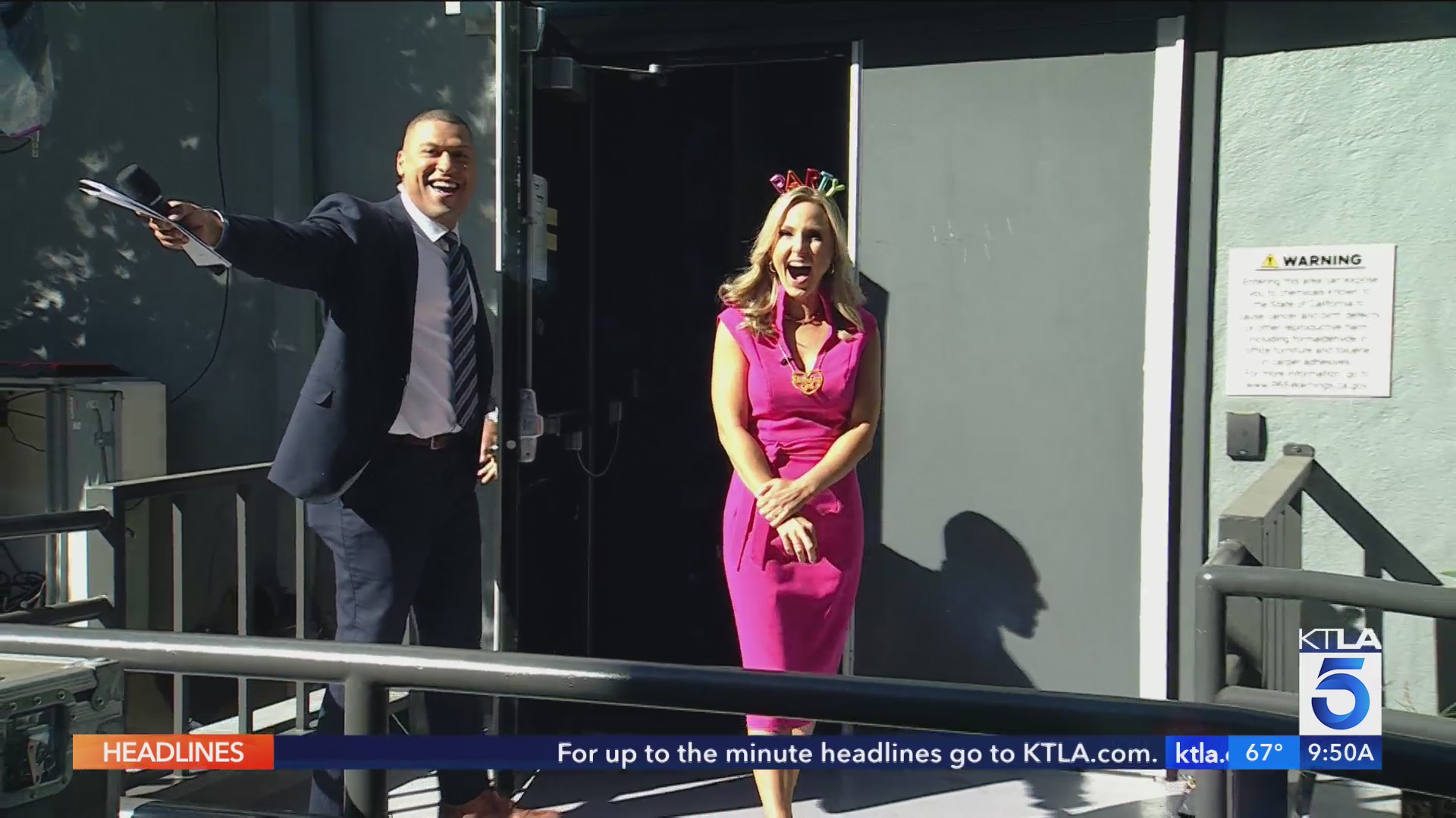 Lauren Lyster treated to a sweet birthday surprise – KTLA