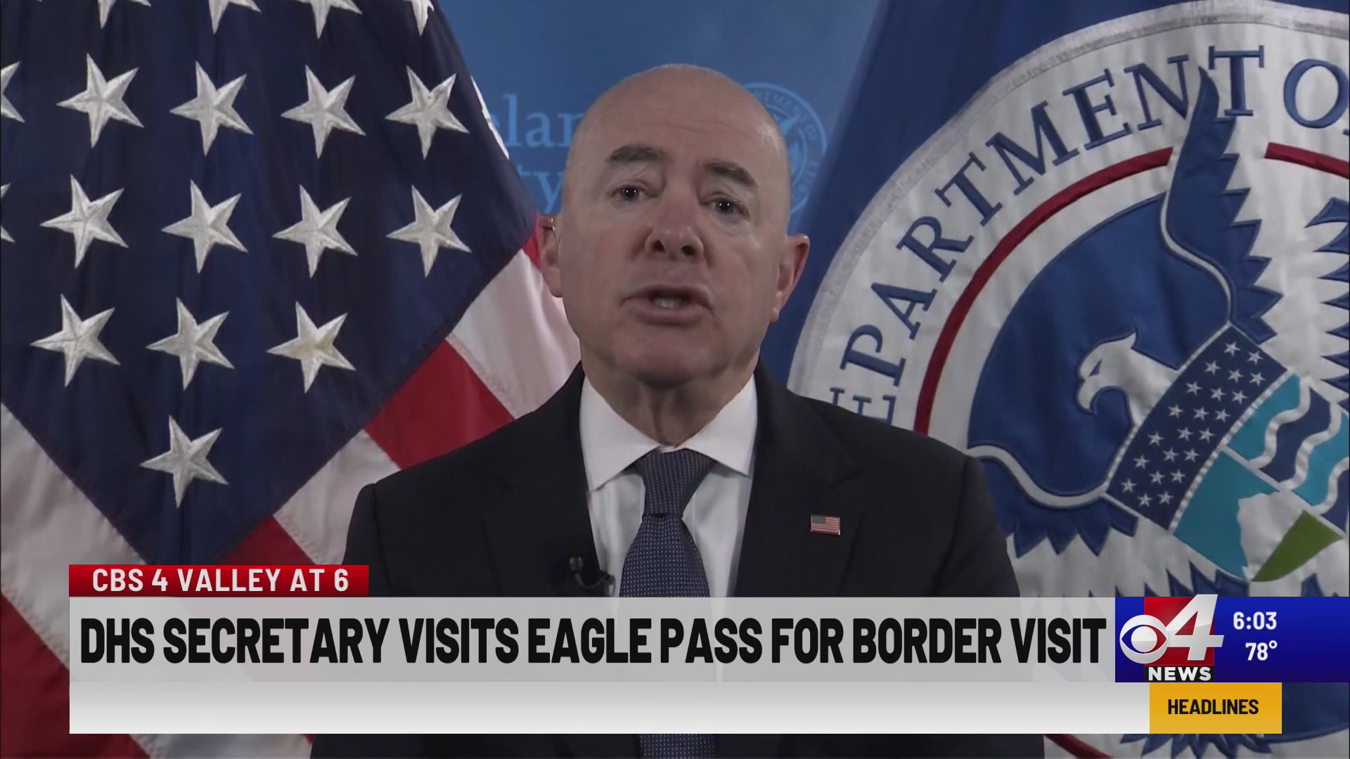 DHS Secretary Visits Eagle Pass for border visit – FOX 2