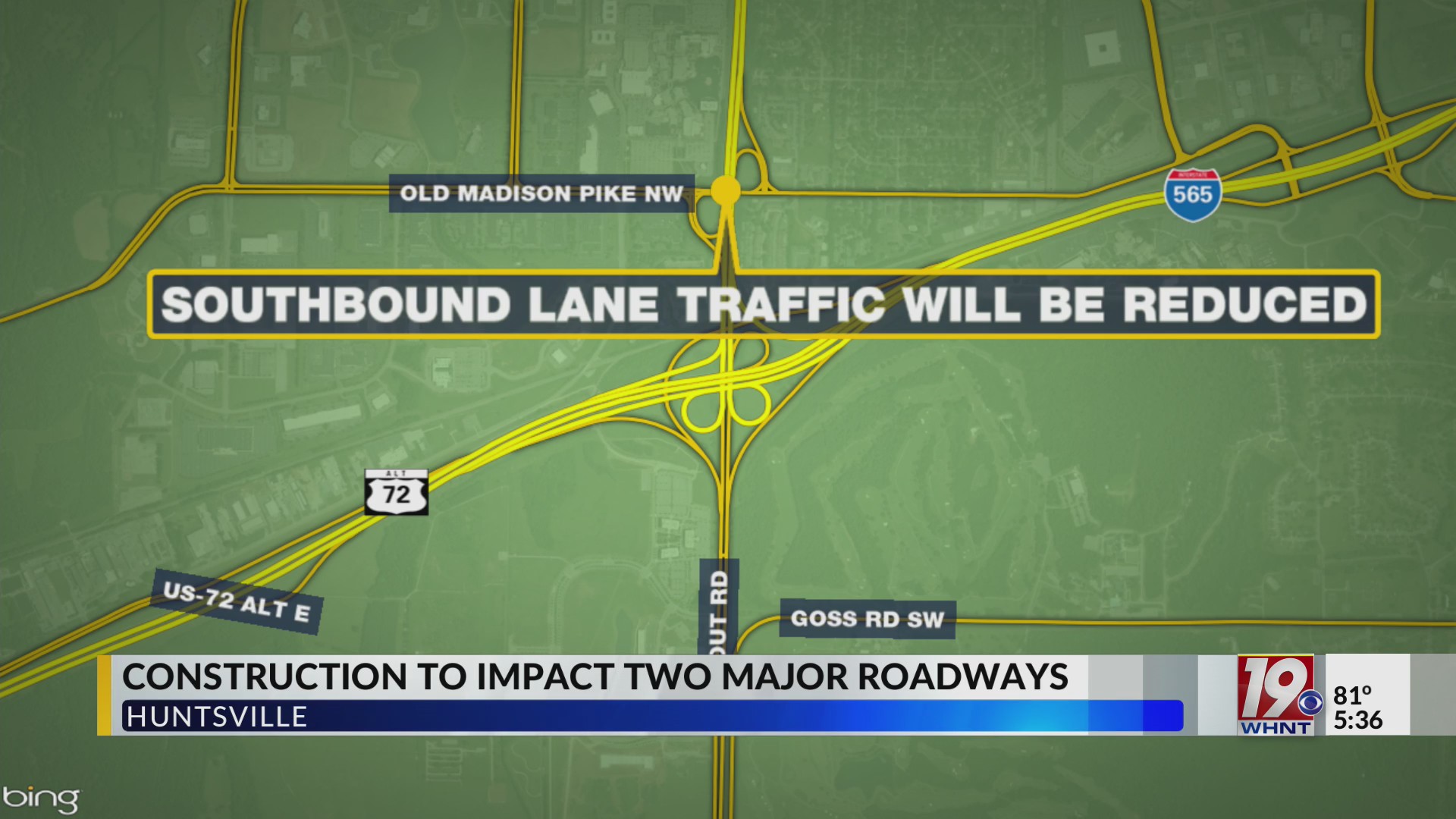 Major Road Work Delays Evening Traffic – WHNT.com