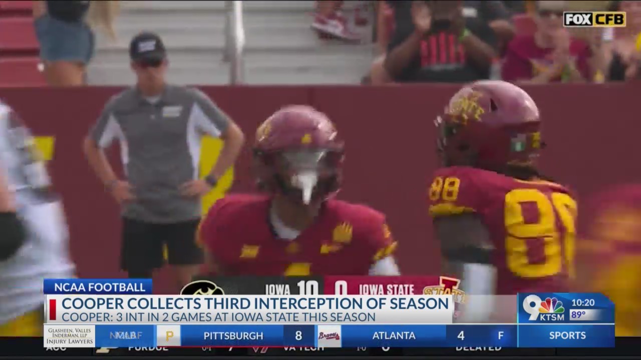 Andress grad Jeremiah Cooper collects third interception of season for ...