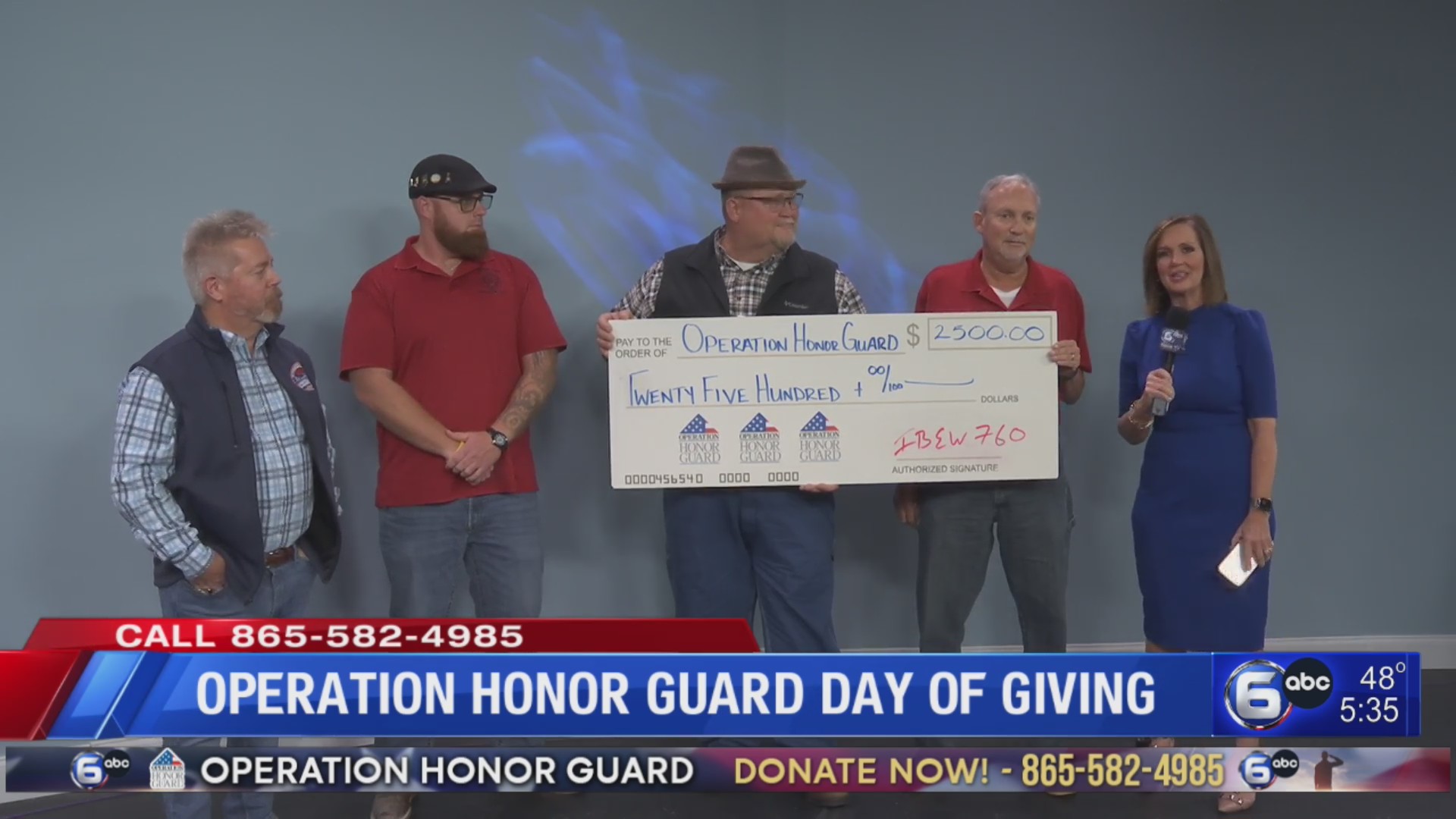 Ibew Donates To Operation Honor Guard Wate 6 On Your Side